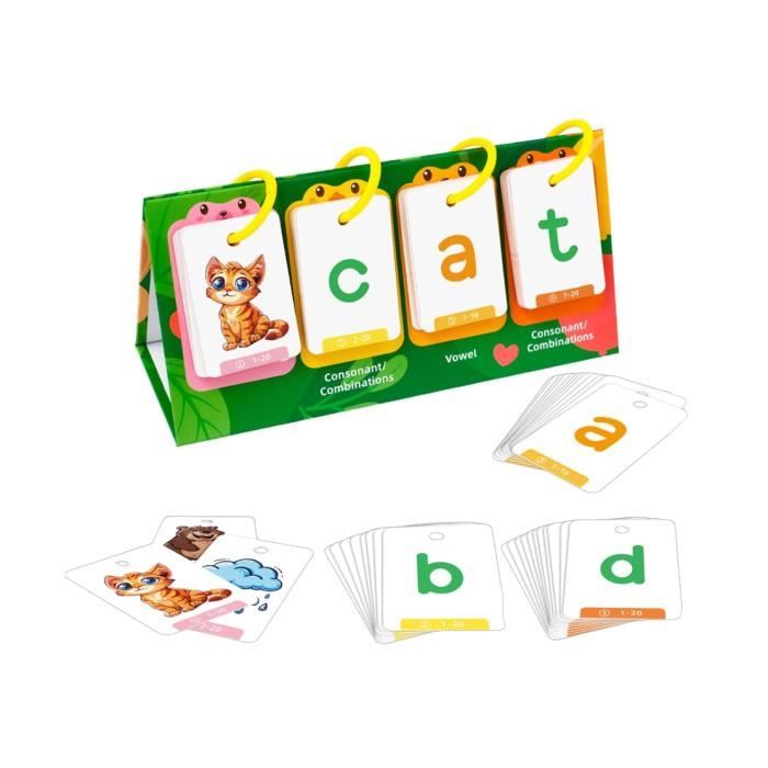 Jeux phonétiques - Non spécifié - 80 cartes - Coins arrondis - Sûr pour ...