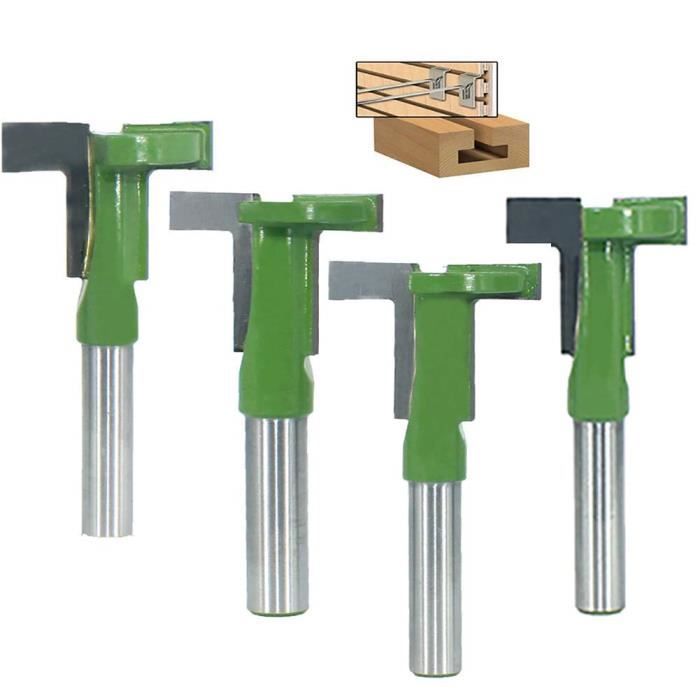 8mm Fraise en Rainure en T, Routeur à Rainure en T Forme Routeur Bits ...