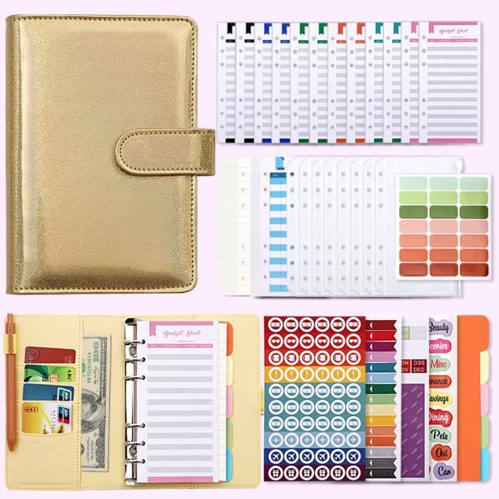 Classeur Budget, Classeur Budget Planner A6 Carnet Enveloppe Classeur ...