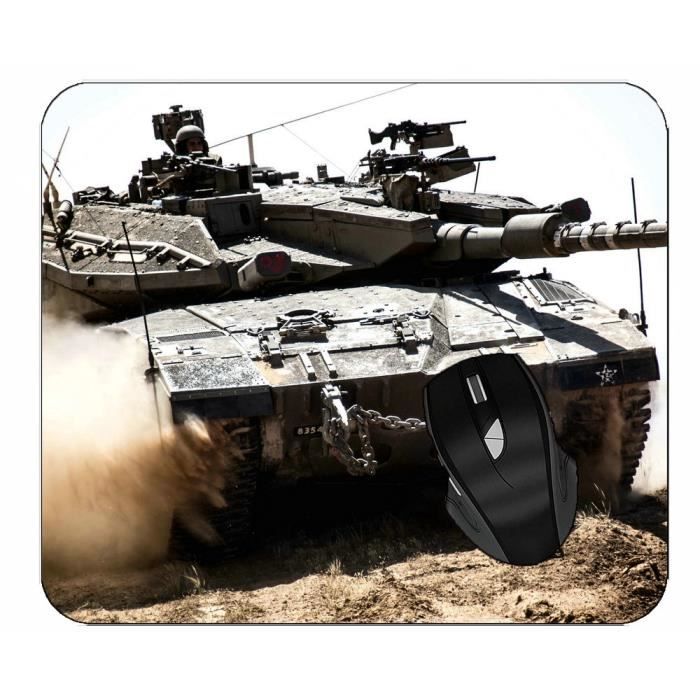 Bureau Souris Tank Tank Combat Combat Combat Mousepad en caoutchouc ...
