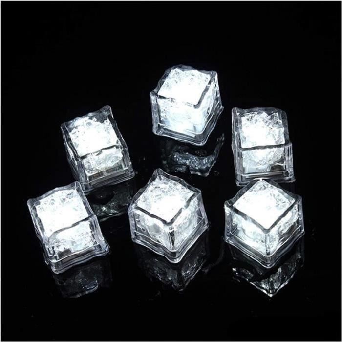 Seau a Glacon 3pcs lumineux LED glaçons de glaçons de glaçons ...