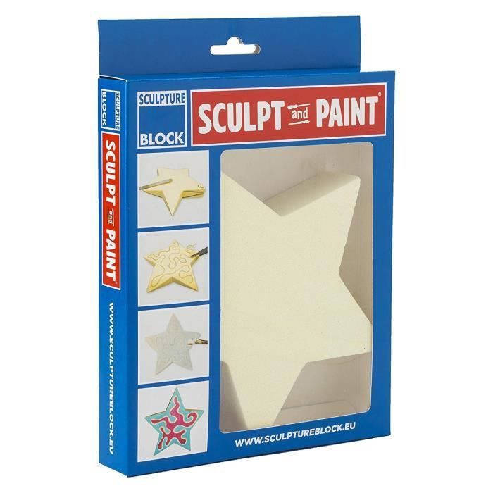 SCULPTURE BLOCK sculpture à peindre Etoile - SP107 - Cdiscount Beaux ...