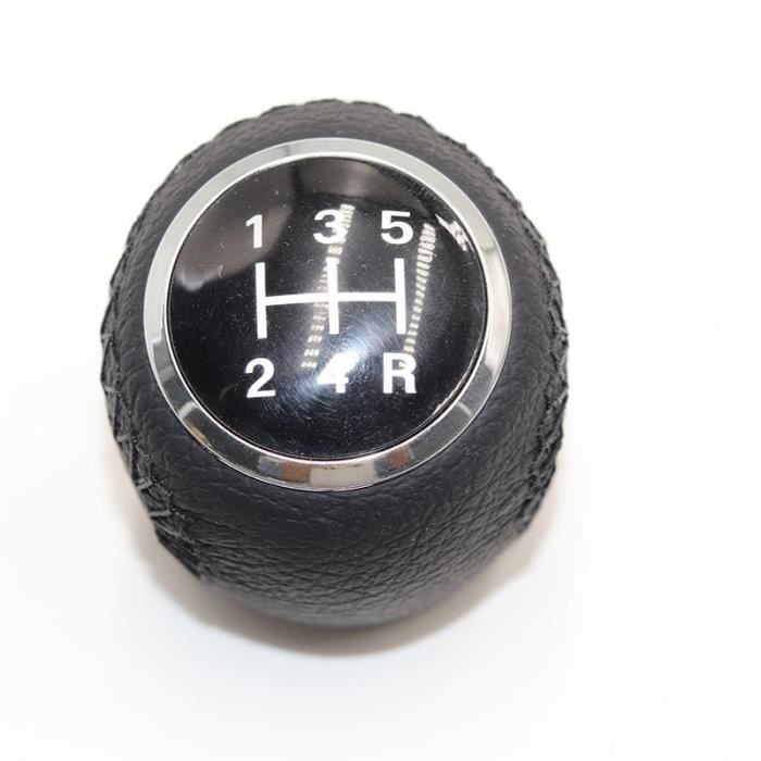 Levier-pommeaux,Pommeau de levier de vitesse en cuir, 5 vitesses, pour ...