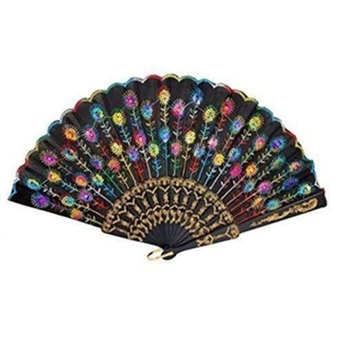 Charmant éventail pliant élégant et moderne pour femme avec figurines ...