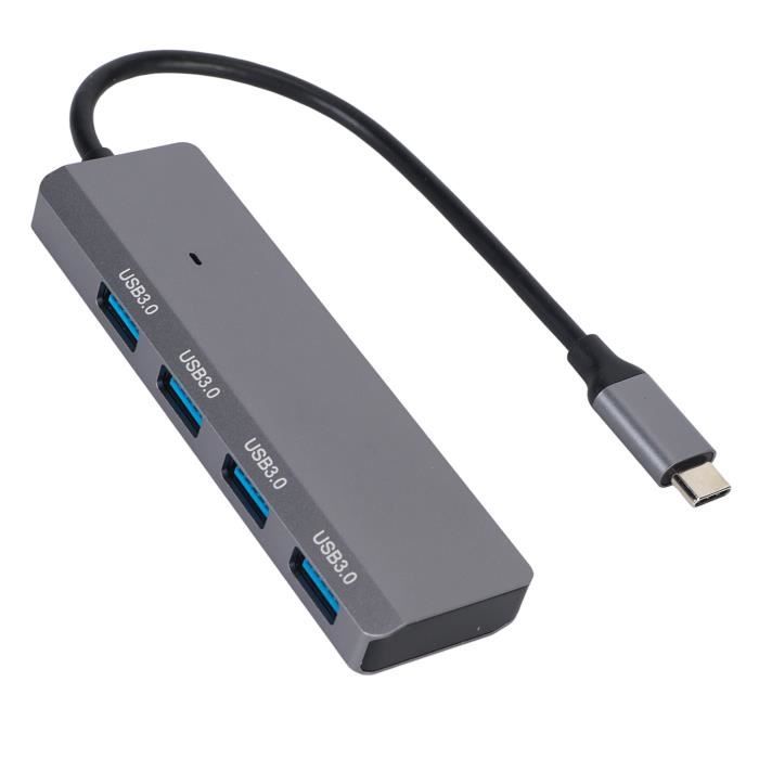 COC-7542325356248-Hub USB C 4 ports USB3.0 en alliage d'aluminium léger ...