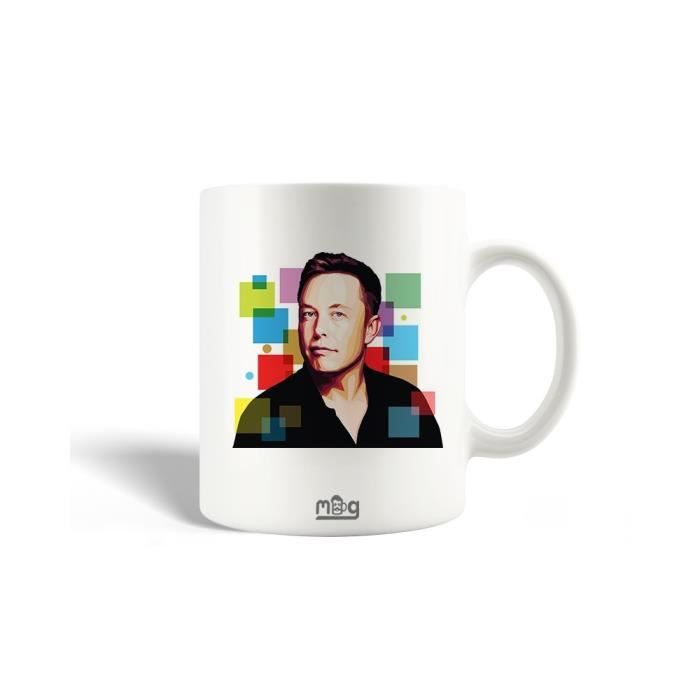 Mug en Céramique Elon Musk Directeur Général de Tesla Motors Fan Art ...
