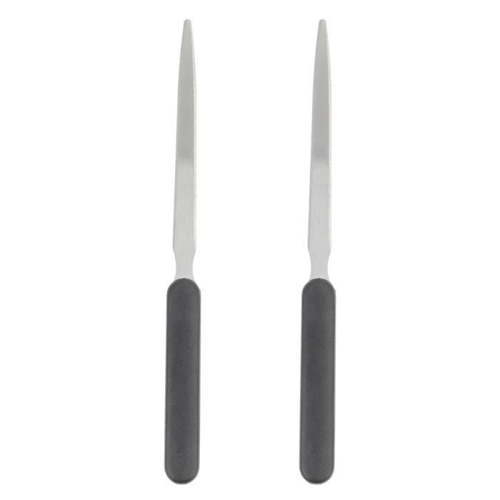 Ouvre lettre - Ouvre enveloppe 2 pièces métal en acier inoxydable ...