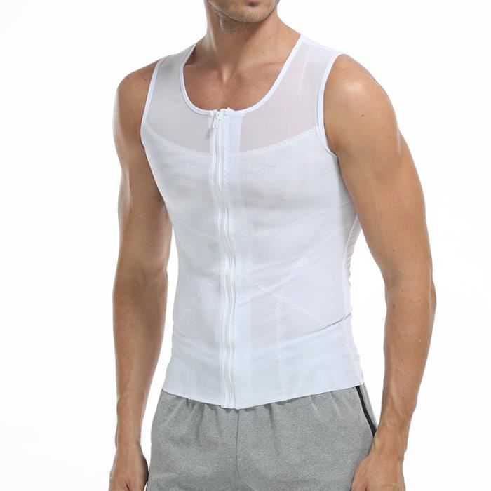 Chemise de Compression pour homme, vêtement amincissant pour le ventre ...