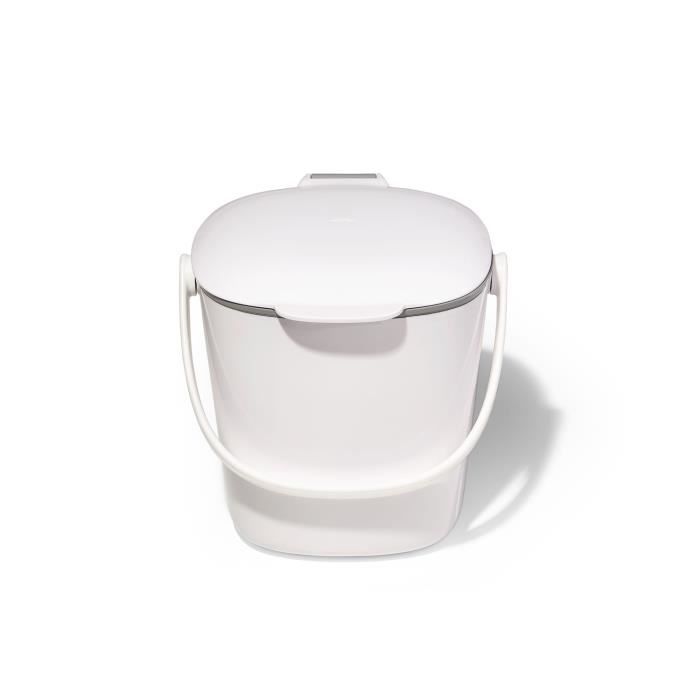Poubelle à Compost - OXO GOOD GRIPS - 2.83L - Blanc - Cdiscount Jardin