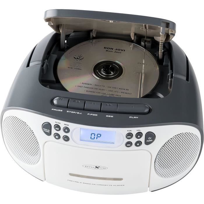 Luernas Rcr2260Gr Radio-Lecteur Cd Fm Aux, Cd, Cassette, Fm Gris-Blanc - Cdiscount TV Son Photo