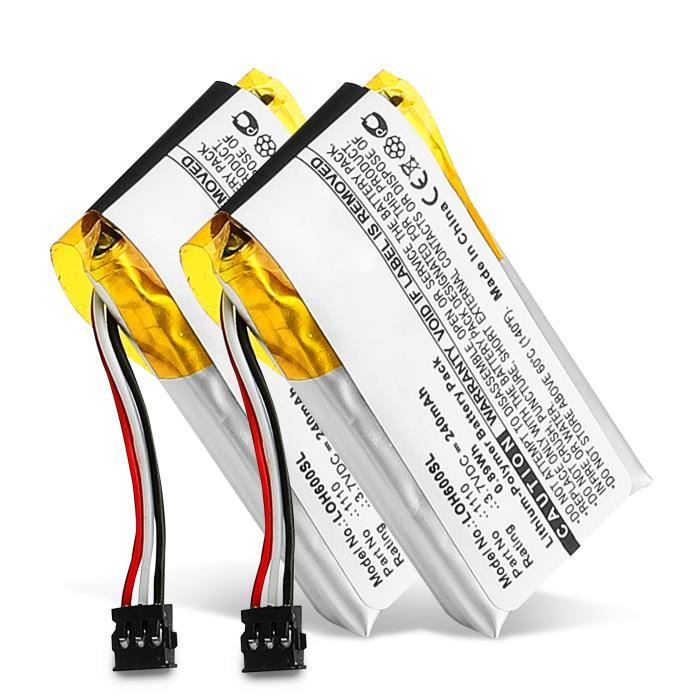 2x Batterie pour casque audio Logitech H600 Headset - 1110, 533-000071 ...