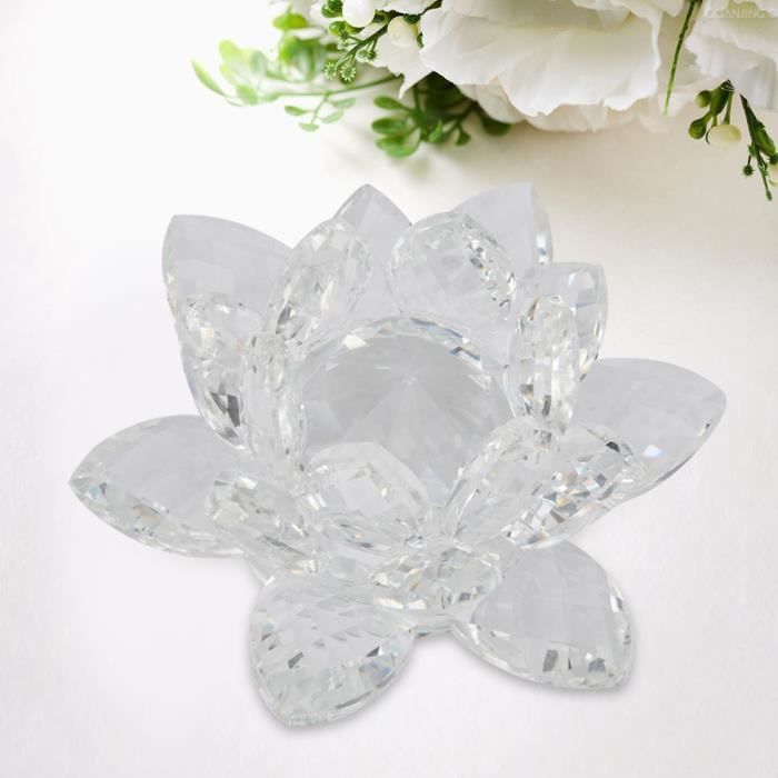 Tbest fleur de lotus en cristal Décoration de fête de mariage à la ...