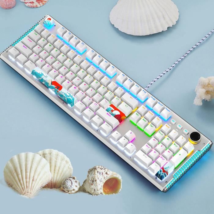 TMISHION clavier de jeu Clavier mécanique Punk Gaming USB E-Sports ...