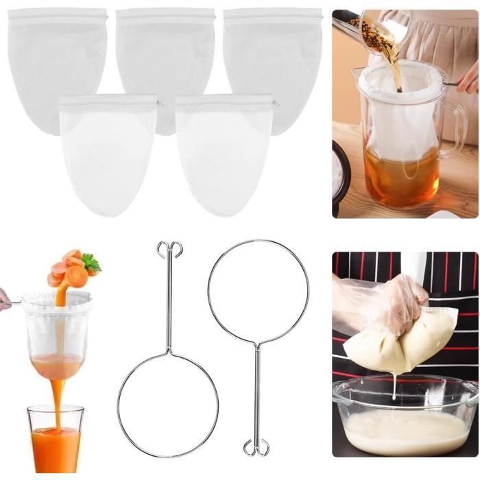 Sac À Lait De Noix Sac De Filtre Alimentaire Filtre À Tamis Fin 5 Tissu ...