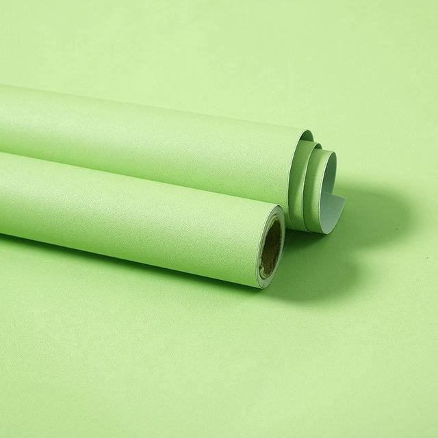 Autocollant mural,Matt Light Green-60cm x 10m--Papier peint décoratif ...