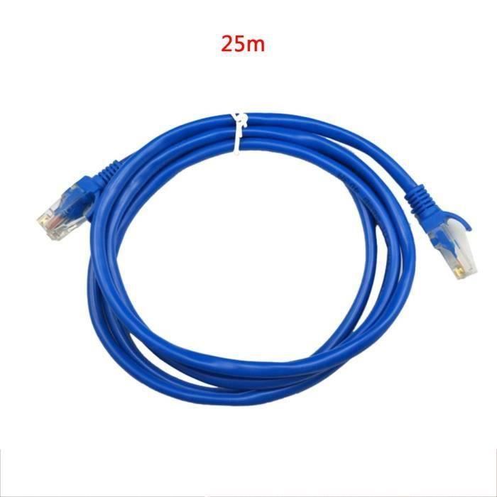 Rabais-5-10-15-20-25-30 - 50M Ethernet Internet RJ45 LAN Câble ...