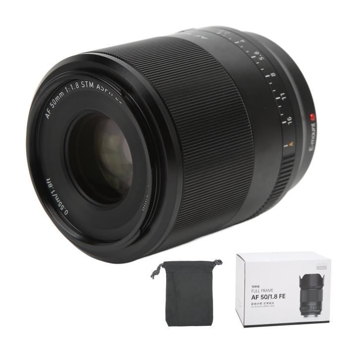 ZJCHAO Objectif à ouverture F1.8 Objectif Portrait, 50 Mm F1.8 Prime ...