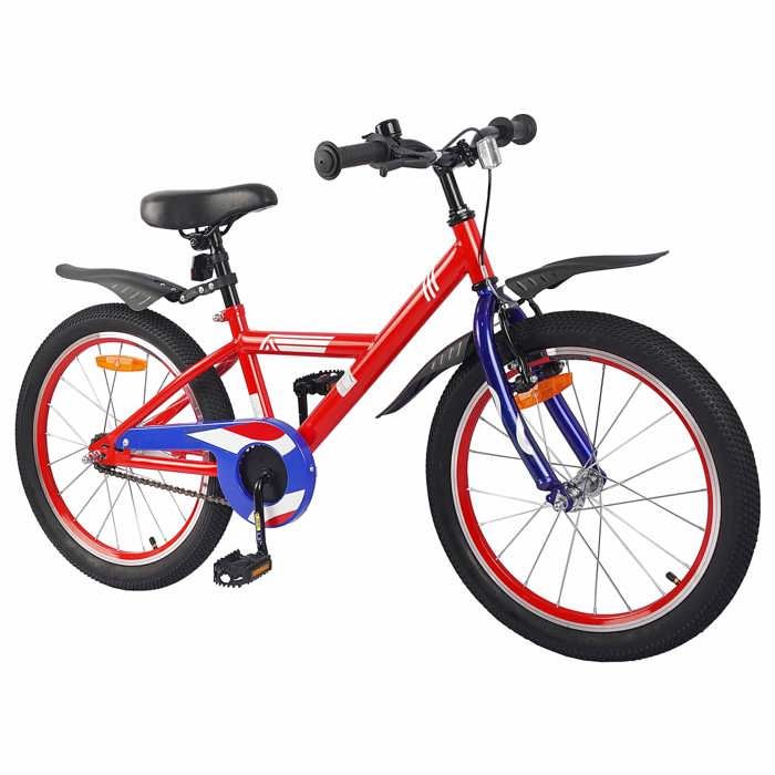 Vélo pour Enfants 18 Pouces pour les 5-7 ans - vidaXL - acier - rouge ...