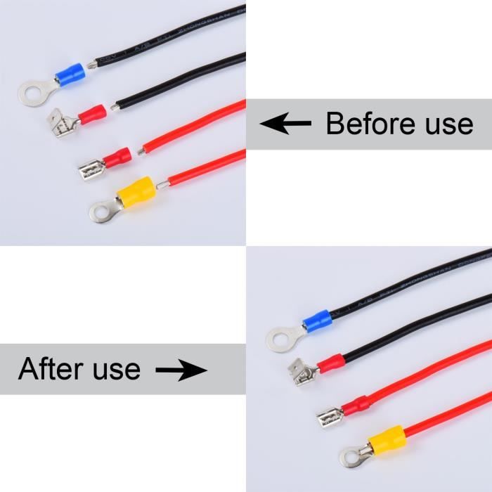 480Pcs Coffret Cosses Electrique Cosse Auto Voiture Cosses à Sertir ...