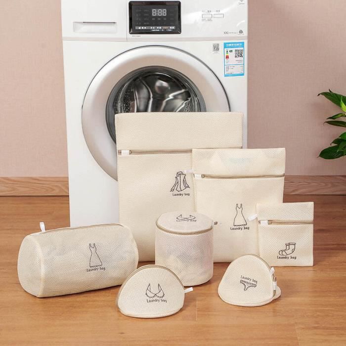 Filet de lavage,Sac à linge en Fiber de Polyester, 1 pièce, sous ...