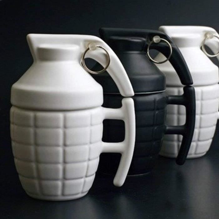 280Ml Grenade Céramique Mug Avec Couvercle Nouveauté Tasse De Café By ...