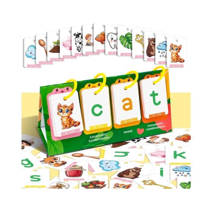 Jeux phonétiques - Non spécifié - 80 cartes - Coins arrondis - Sûr pour ...
