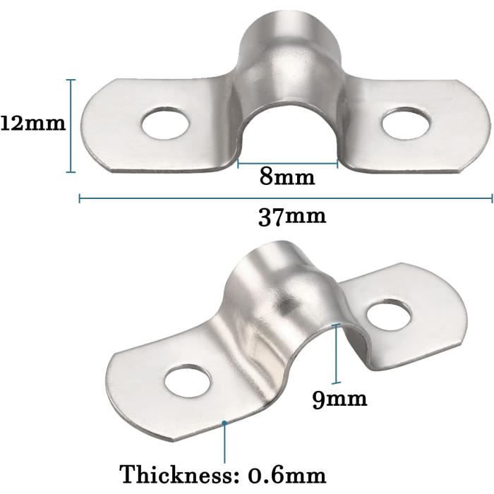 0,3 Pouce Rigide Collier De Serrage X 50 Pcs Inox Acier Tension Attache ...