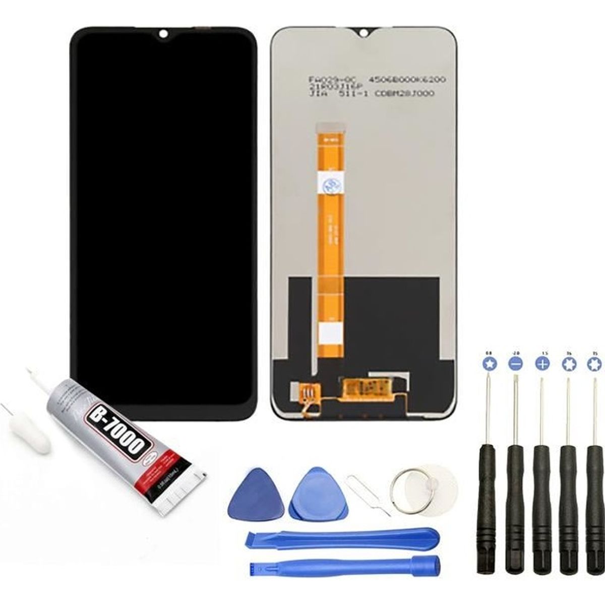 Ecran complet compatible avec Oppo A16 6.52" noir CPH2269 vitre tactile ...