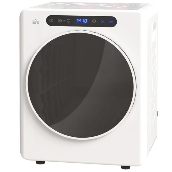 Sèche-linge compact 6 programmes 40-60℃ blanc 4 kg avec écran tactile ...