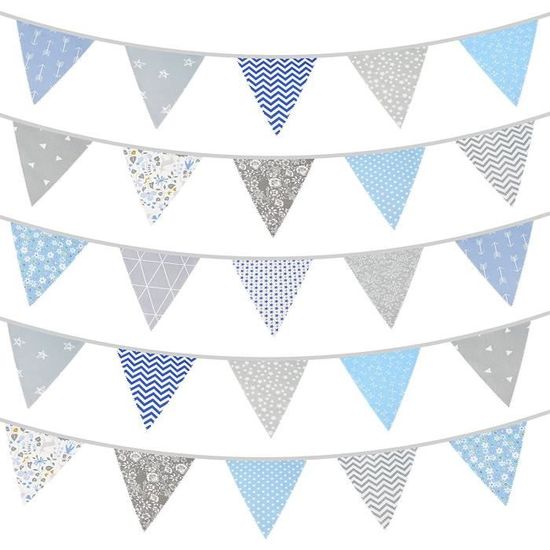 12M Fanions Guirlande de Fanions Fanion de Couleur Drapeaux de Triangle ...