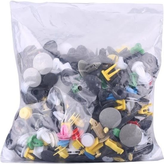 Qiilu 500pcs Clips Agrafe Rivets en Plastique Fixation de Protection ... Qiilu 500pcs Clips Agrafe Rivets en Plastique Fixation de Protection ...