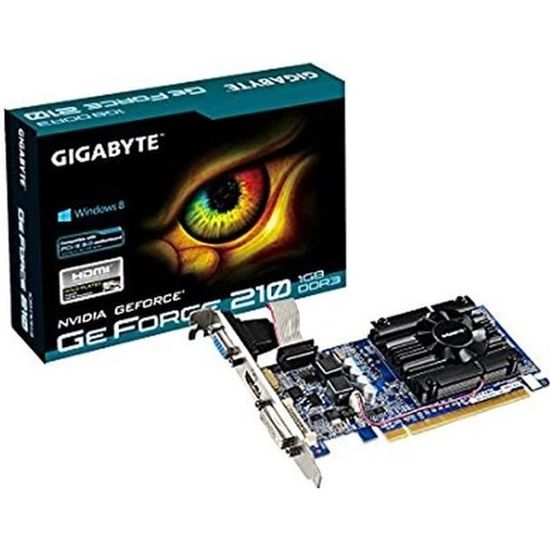 GIGABYTE - GVN210D31GI REV60 Carte Graphique Nvidia GF210 650 Mhz 1024 ...