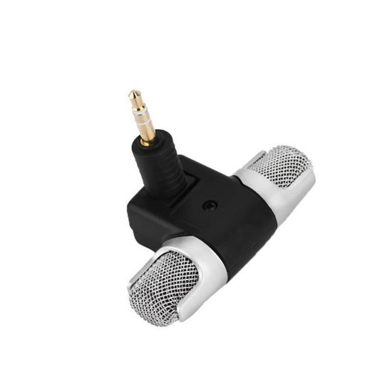 Mini Microphone Stéréo, Microphone Stéréo Externe Mic 3.5mm Plaqué or ...