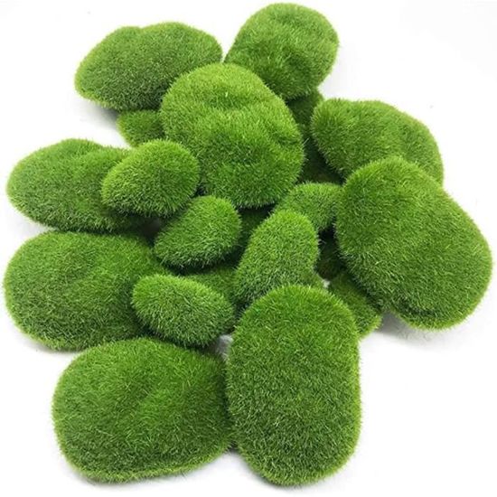 10 Pièces Mousse Artificielle Rocks Décoratifs,5 Taille Boule Florale ...