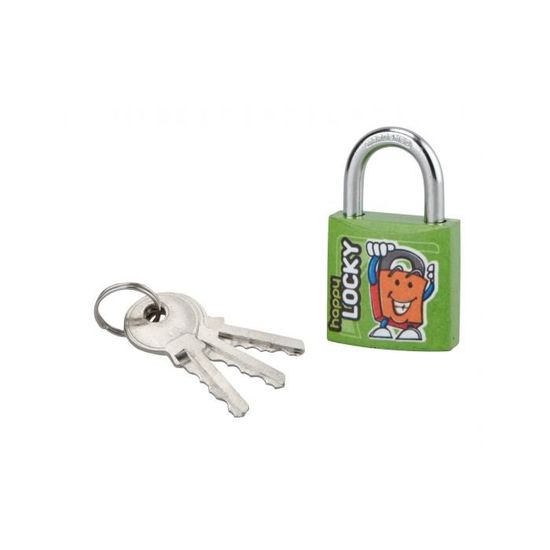 Cadenas à clé Happy Lock - THIRARD - 30mm - Acier - Vert - 3 clés - Cdiscount Bricolage