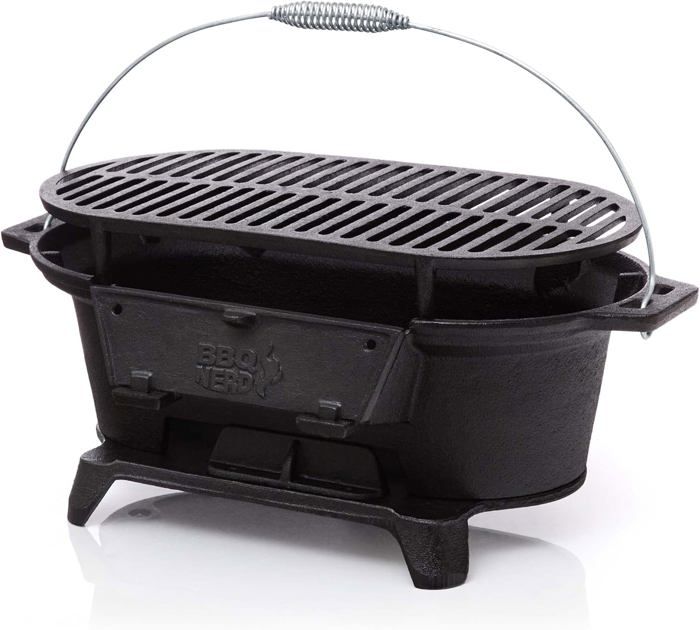 BBQ-Nerd© Hibachi Barbecue au charbon de bois 50 x 25 x 23 cm Grill de ...