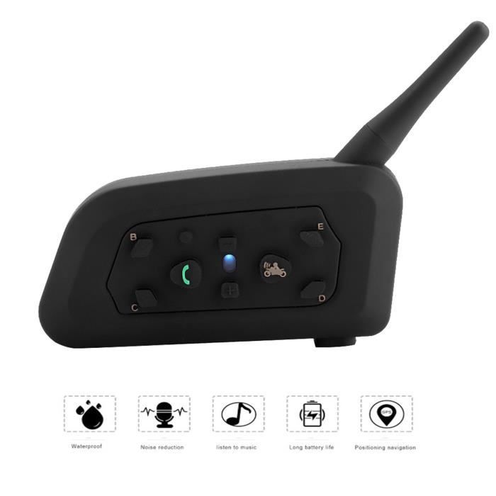 Akozon Interphone Full Duplex Casque d'interphone V6C Casque d ...