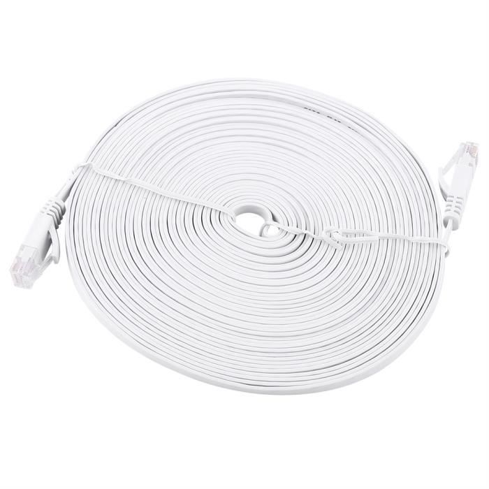 Câble plat LAN de réseau Ethernet RJ45 CAT6 Câbles de routeur de ...