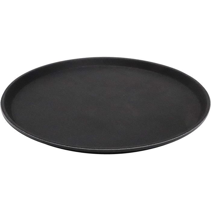 Plateau de service noir, plateau en GRP avec surface antidrapante, 40,5 ...