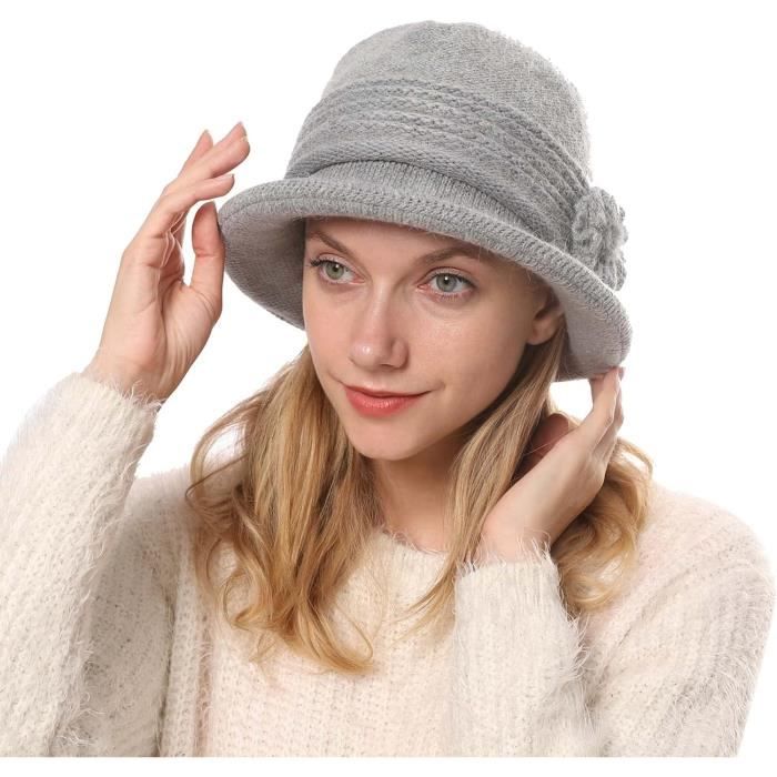 Bonnet Homme Femme, Bonnets Tricotés De Laine Chunky Slouchy, Double ...
