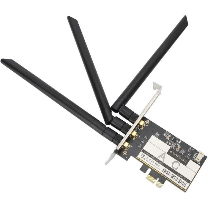 AC PCIe WiFi Card Carte Adaptateur PCI-E sans Fil 5G - 2.4G Carte réseau PCI Express Double ...