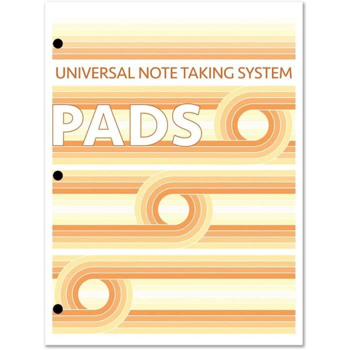 Système universel de prise de notes (Cornell Notes) - 3 blocs-notes ...