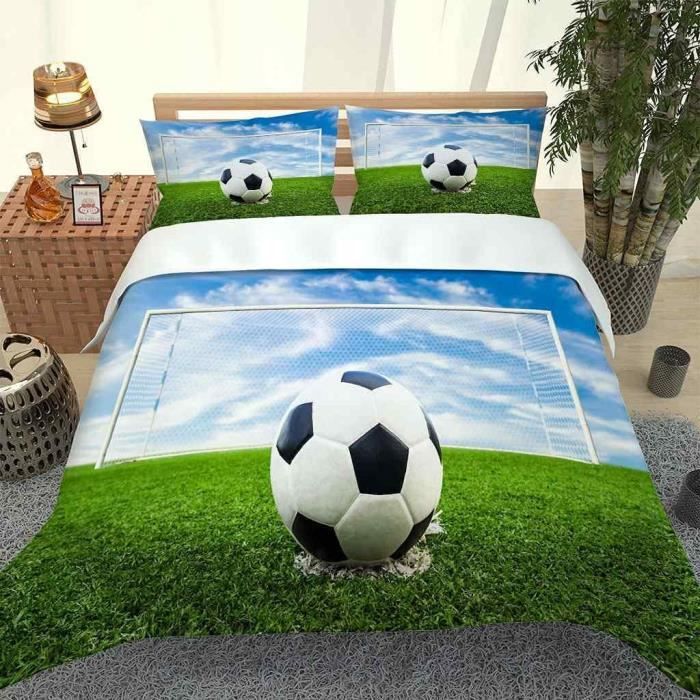 Motif de Terrain de Football Vert - Sets de Housse Couette en ...