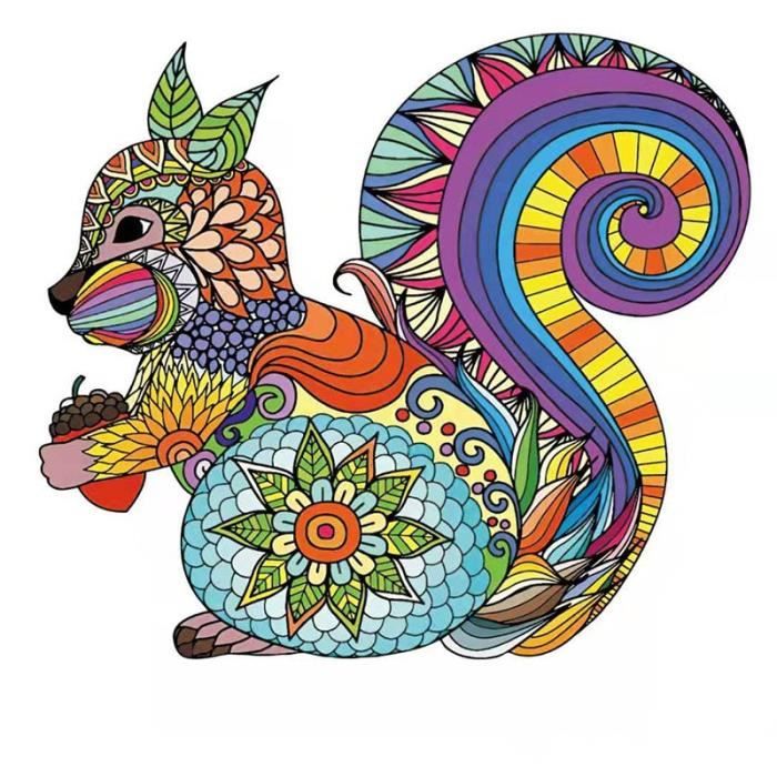 Objet décoratif,Puzzle en bois en forme d'animaux pour adultes et ...