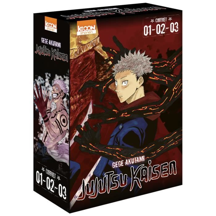 Ki-oon - Coffret Jujutsu Kaisen vol. 1 à 3 - Akutami Gege 180x120 ...