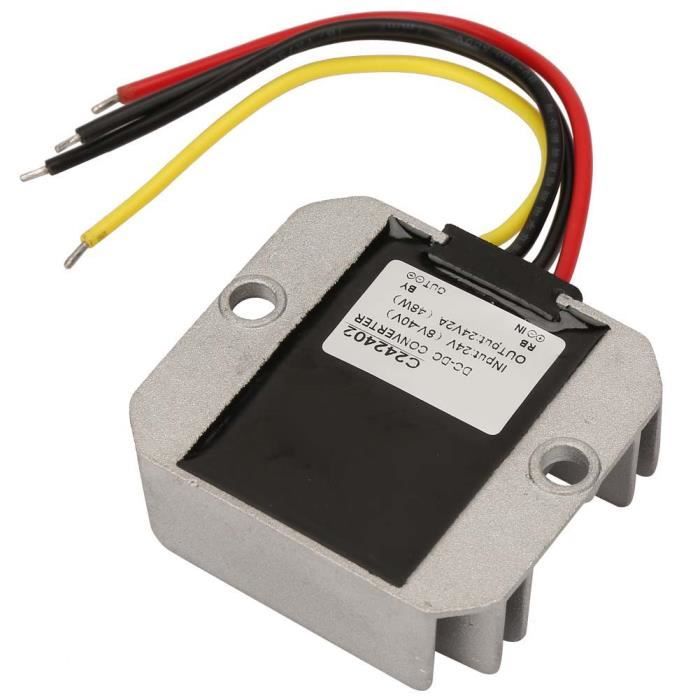 EJ.life régulateur de tension 24V 8-40V à 24V 2A Convertisseur abaisseur Boost Buck Module ...