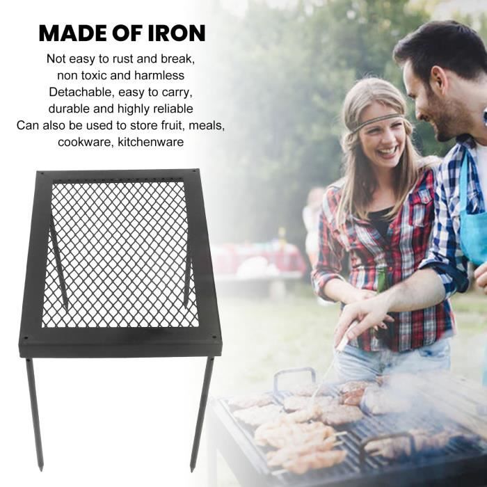 Table de filet de fer pour barbecue en plein air Barbecue en plein air ...