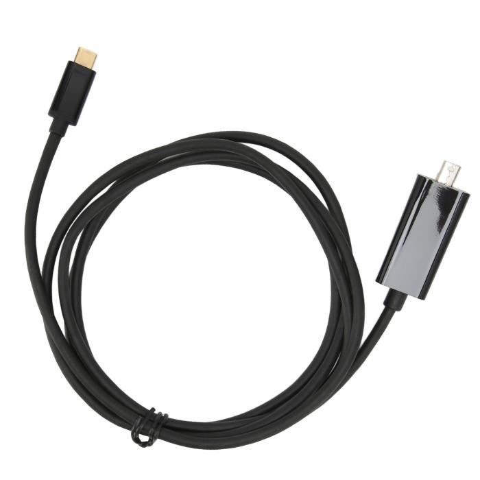 HURRISE Câble Type C vers Mini DP Plug and Play pour Moniteurs HDTV ...