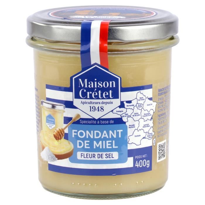 Maison Crétet-Miel de fleur de sel 400g - crémeux-récolte artisanale ...