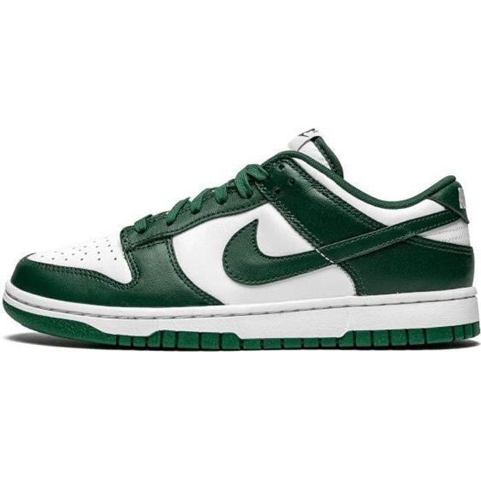 Baskets SB-Dunks - Nike - Chaussures Low Spartan Green - Cuir - Lacets ...